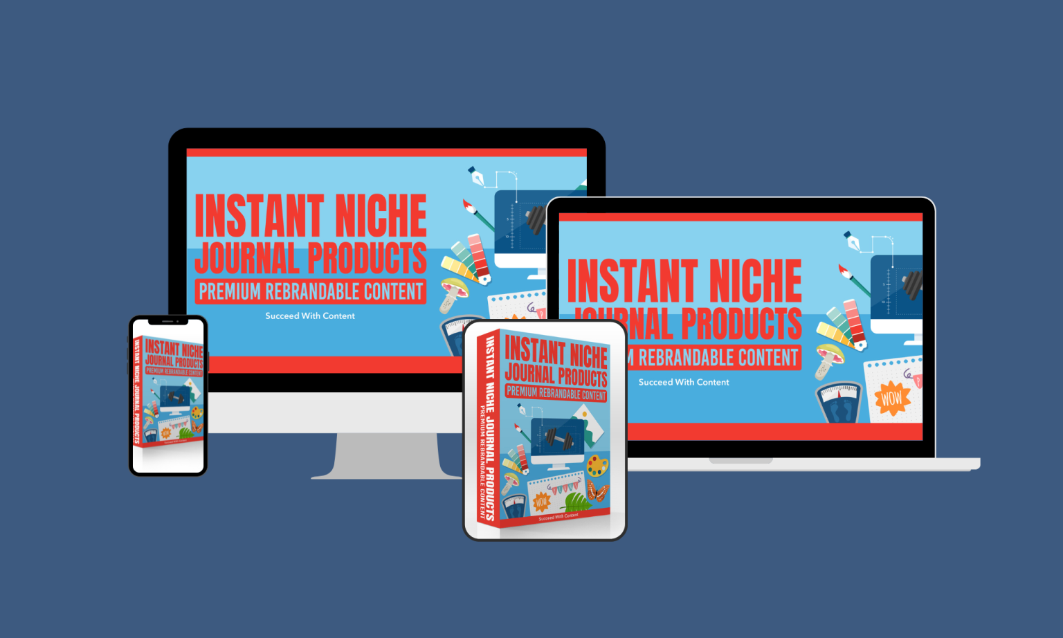 Instant Niche Journal Products PLR for TC - Succeed With Content Blog