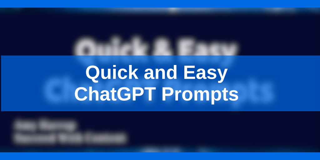 AI Prompt Perfection Quickstart for WarriorPlus - Succeed With Content Blog