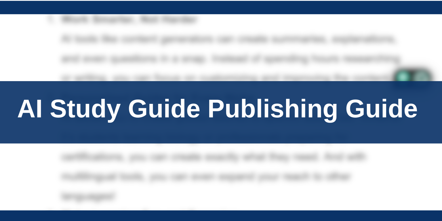 AI Study Guide Publishing Bonanza for ThriveCart - Succeed With Content ...