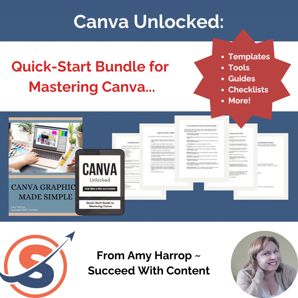 Gift: Canva Unlocked: Quickstart Bundle for Mastering Canva - Succeed With Content Blog