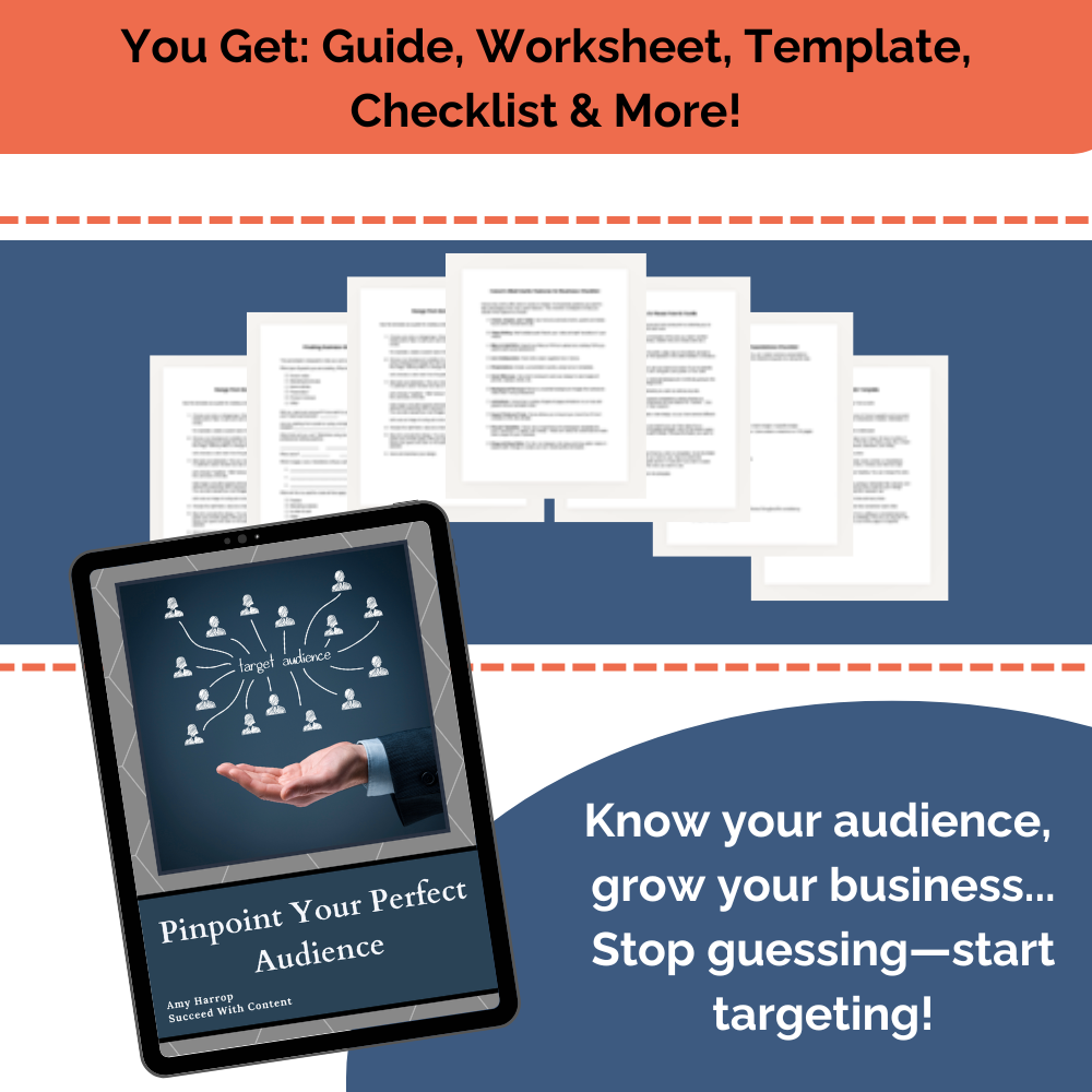Pinpoint Your Perfect Audience Bundle Lead Magnet - Succeed With Content Blog